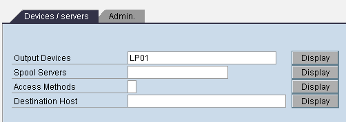 DEFINING OUTPUT DEVICE/ PRINTER SPAD